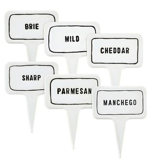 Ceramic Cheese Marker Set of 6 – Duckberry Designs